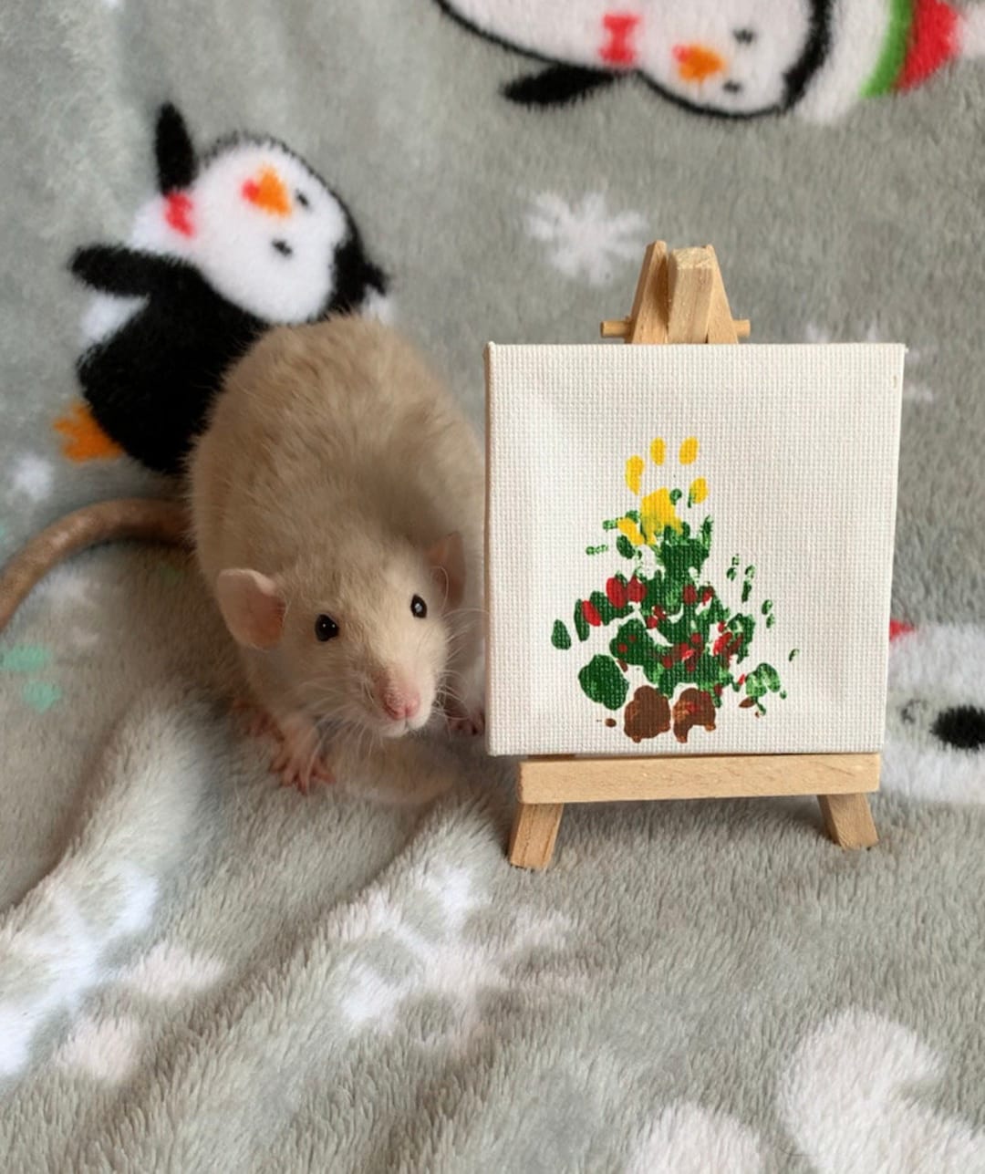 Rat Paintings Rats That Paint Animal Art Rat Painting Rat Art Rat Gift ...