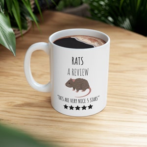 Rat Coffee Cup Rat Cup Rat Mug Cute Rat Gifts Rat Mom Rat Dad Rat Owner ...