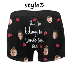 Personalized Boxer Briefs for Men, Father's Day Gift for Dad Husband ...