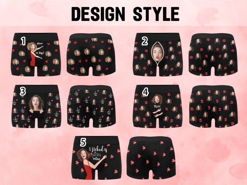 Personalized Face Boxer With Name, Custom Boxer for Men, Valentines Day ...