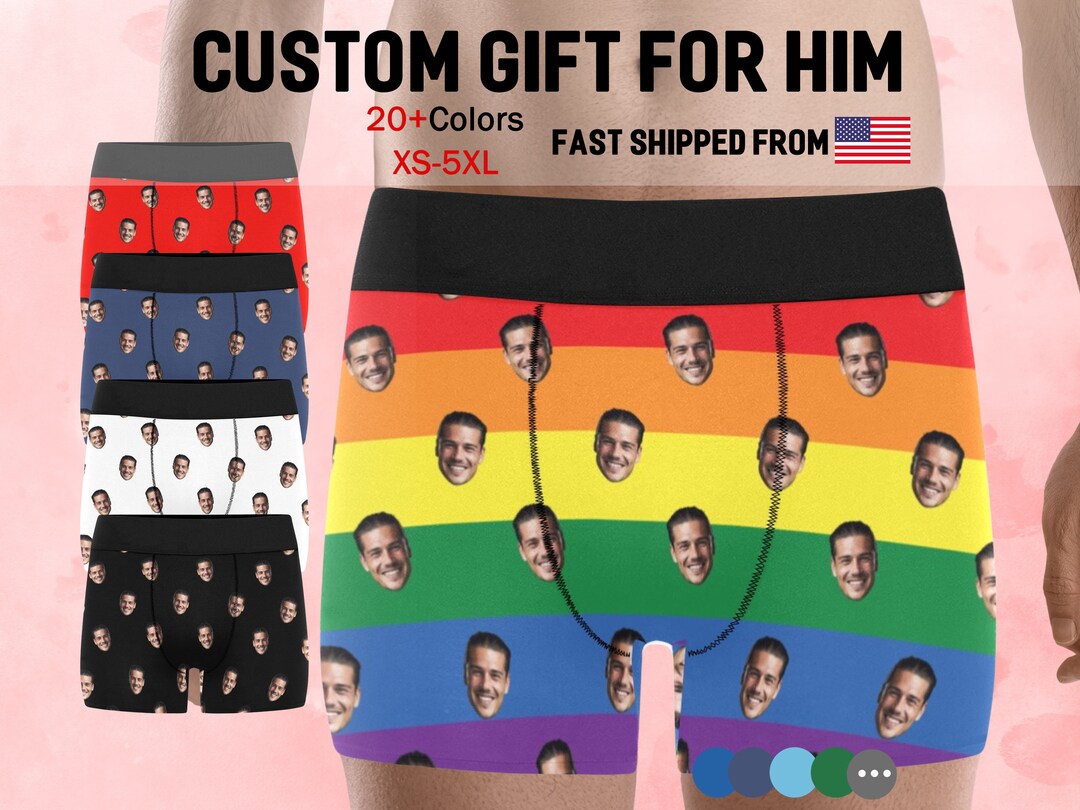 Personalized Boxer Briefs for Gay, Personalized LGBT Valentine's Day ...