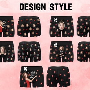Personalized Face Boxers for Men, Valentines Day Gift for Boyfriend ...