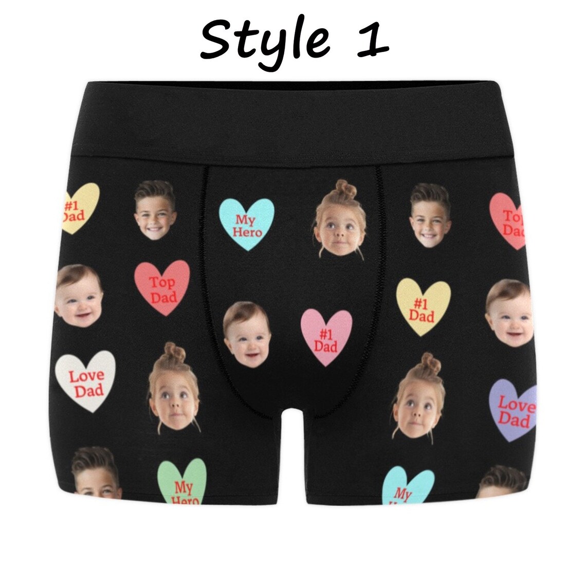 Personalized Boxer Briefs for Men, Father's Day Gift for Dad Husband ...