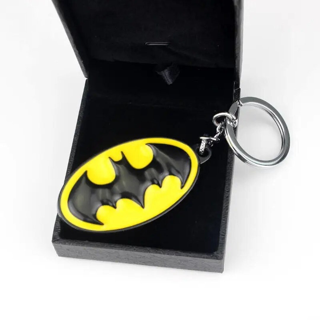 Batman Keychain Batman Logo Dc Comics Keychain - Etsy