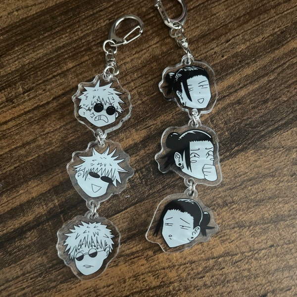 Gojo Geto Keychain - Etsy