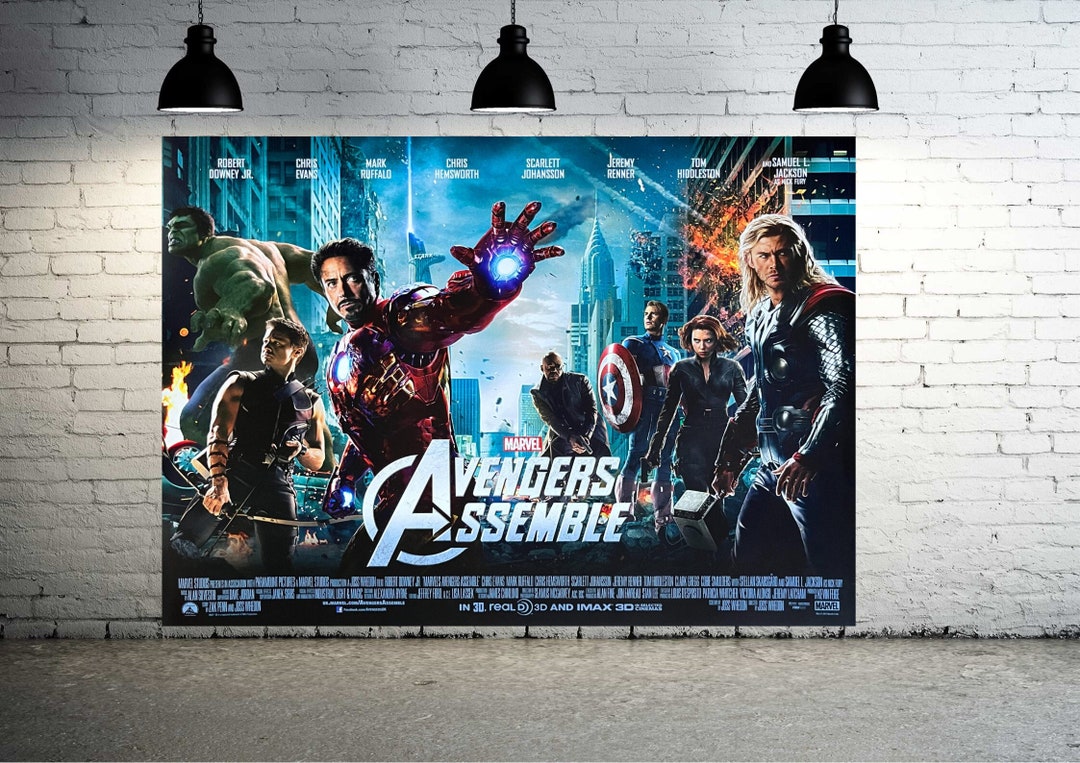 Avengers Assemble: Epic Digital Poster in 600dpi - Etsy