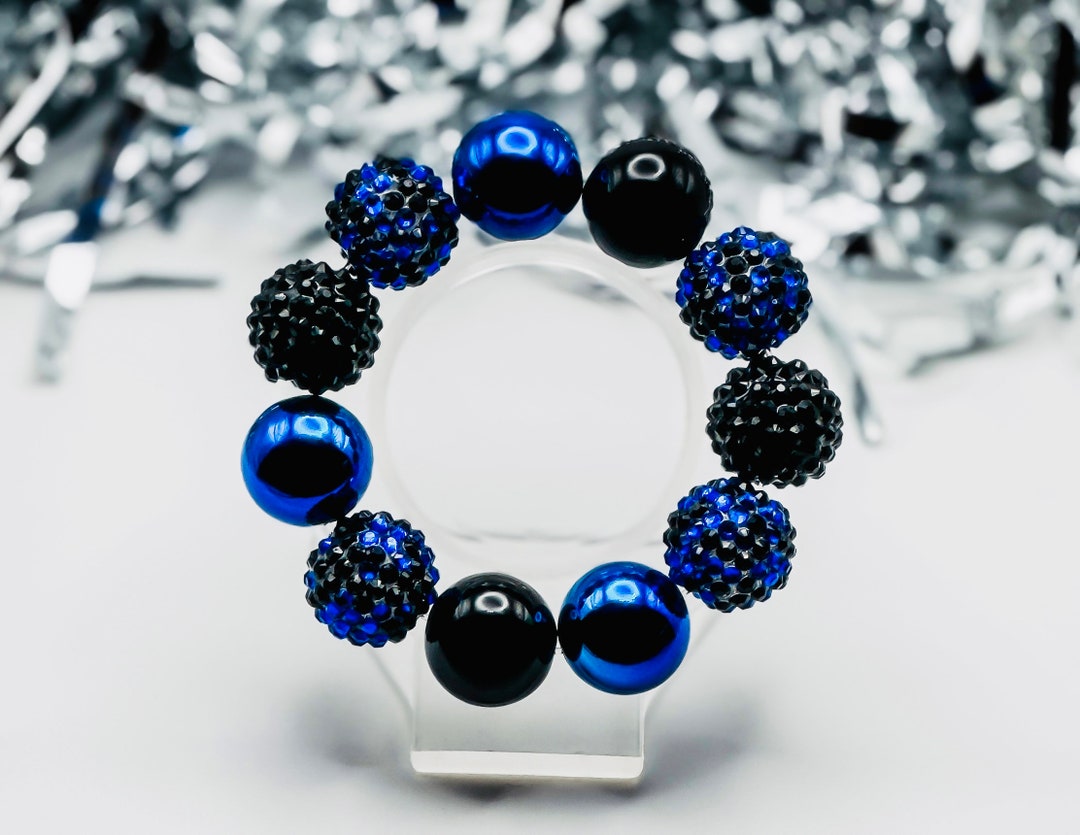 Law Enforcement Bracelet Thin Blue Line Bracelet Police Week Bracelet ...