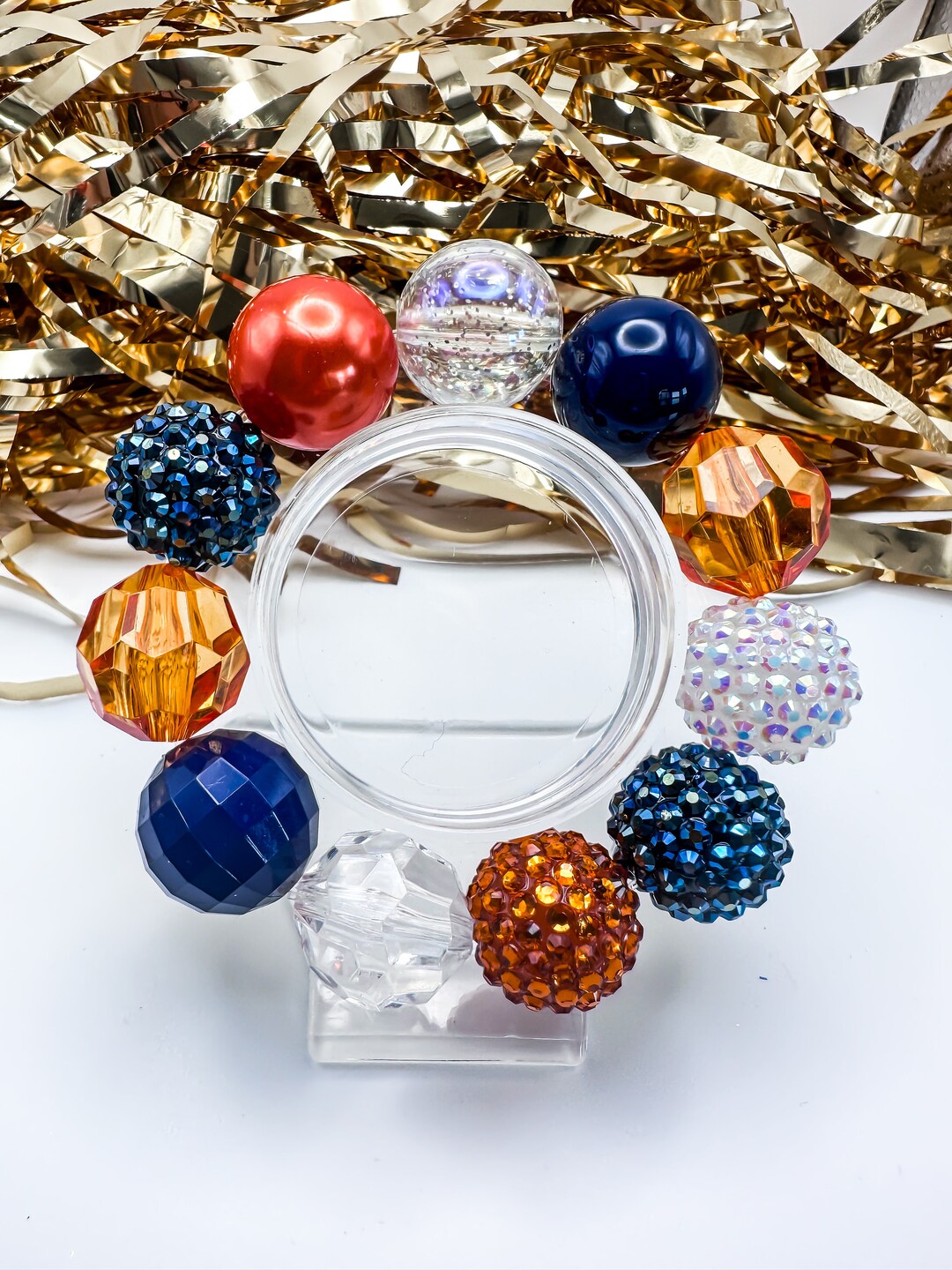 Tigers / Cavaliers / Broncos / Orange and Blue Gameday Bracelet; Orange ...