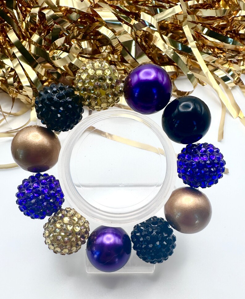 Purple Gold and Black Ravens Bracelet - Etsy