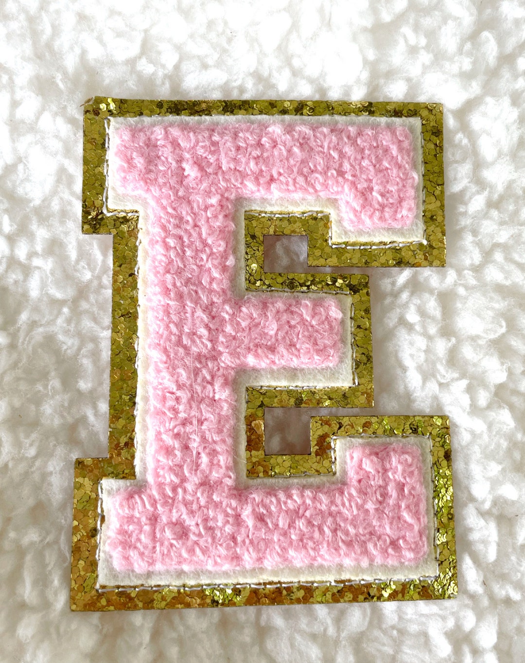 Letter E Iron on Chenille Patch - Etsy