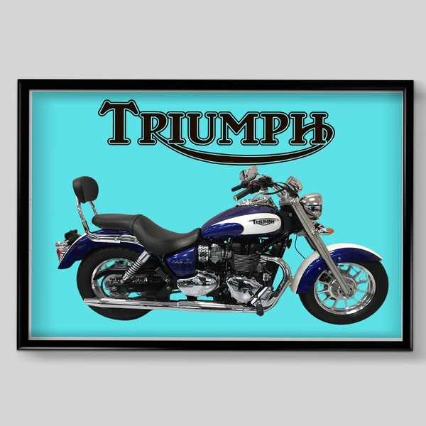 Triumph Motorcycle - Etsy