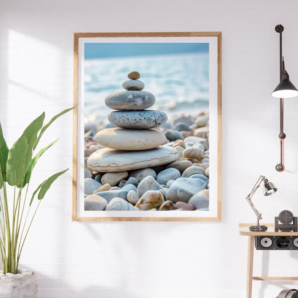 Zen Rocks Wall Art - Etsy
