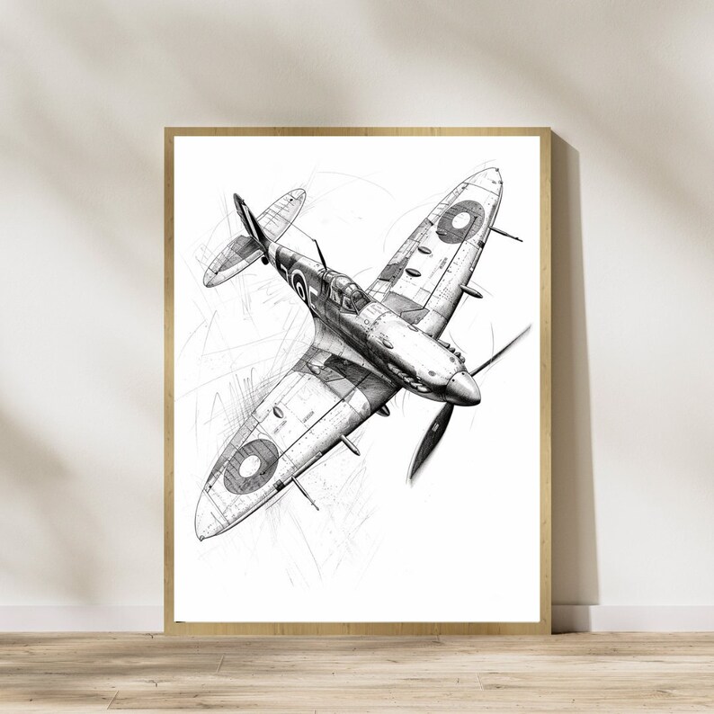 WW2 Planes Posters, Spitfire Prints, Spitfire Poster, Airplane Prints, Fighter Planes, Aviation ...