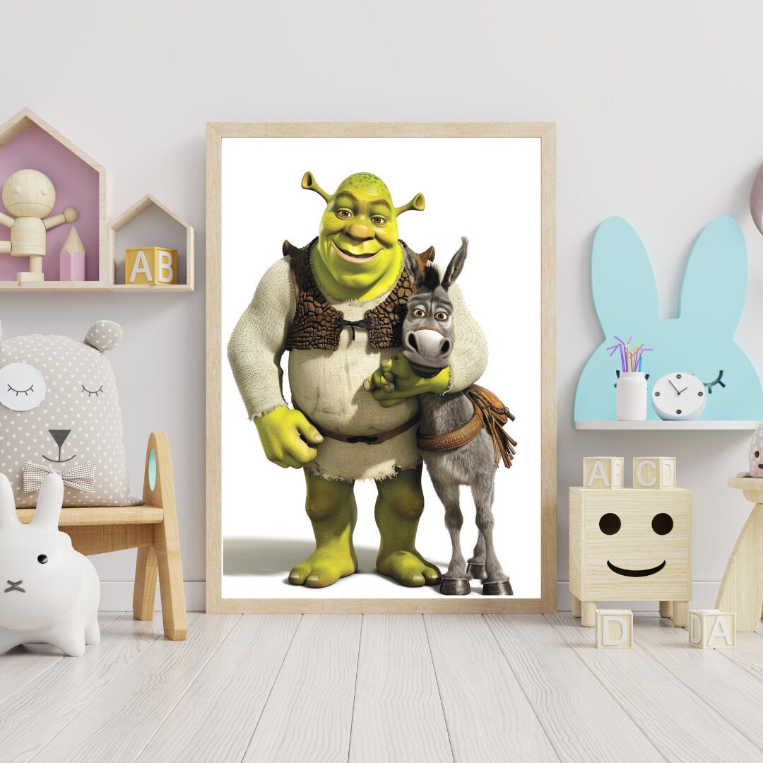 Shrek Poster, Disney Prints, Animal Prints, Animal Prints, Nursery Wall ...
