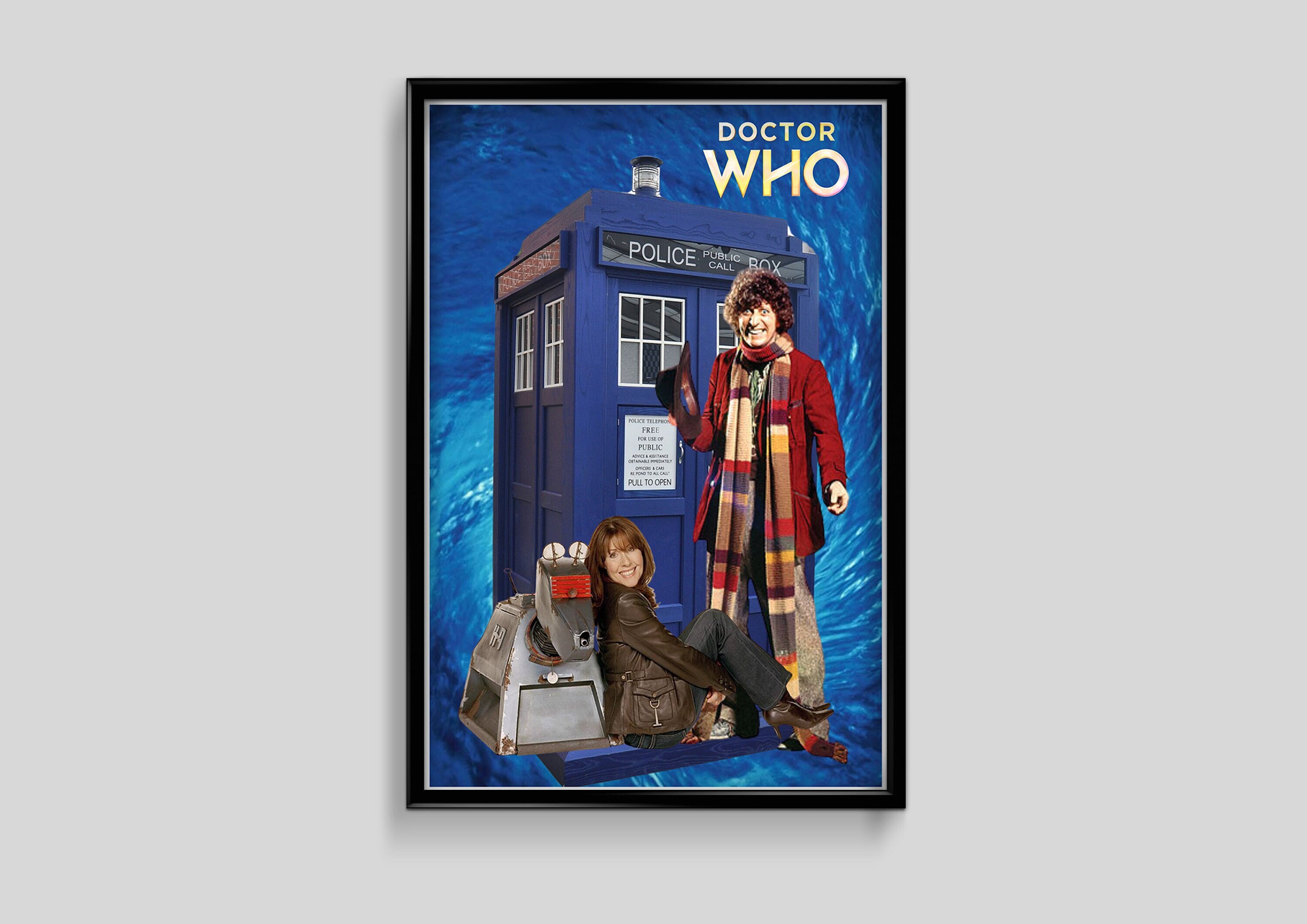 Doctor Who, Tom Baker Doctor Who Poster, Doctor Who Print, 60 Year ...