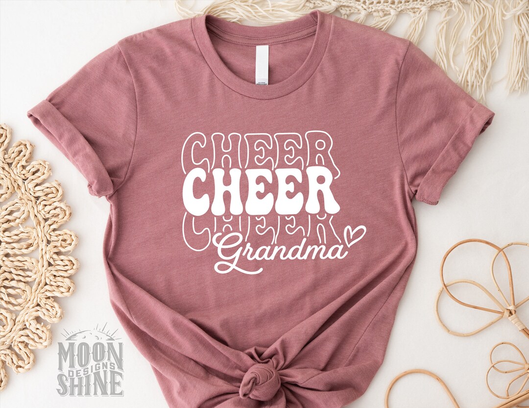 Cheer Grandma Shirt, Cheer Grandma Tee, Cheer Grandma Spirit Wear T ...