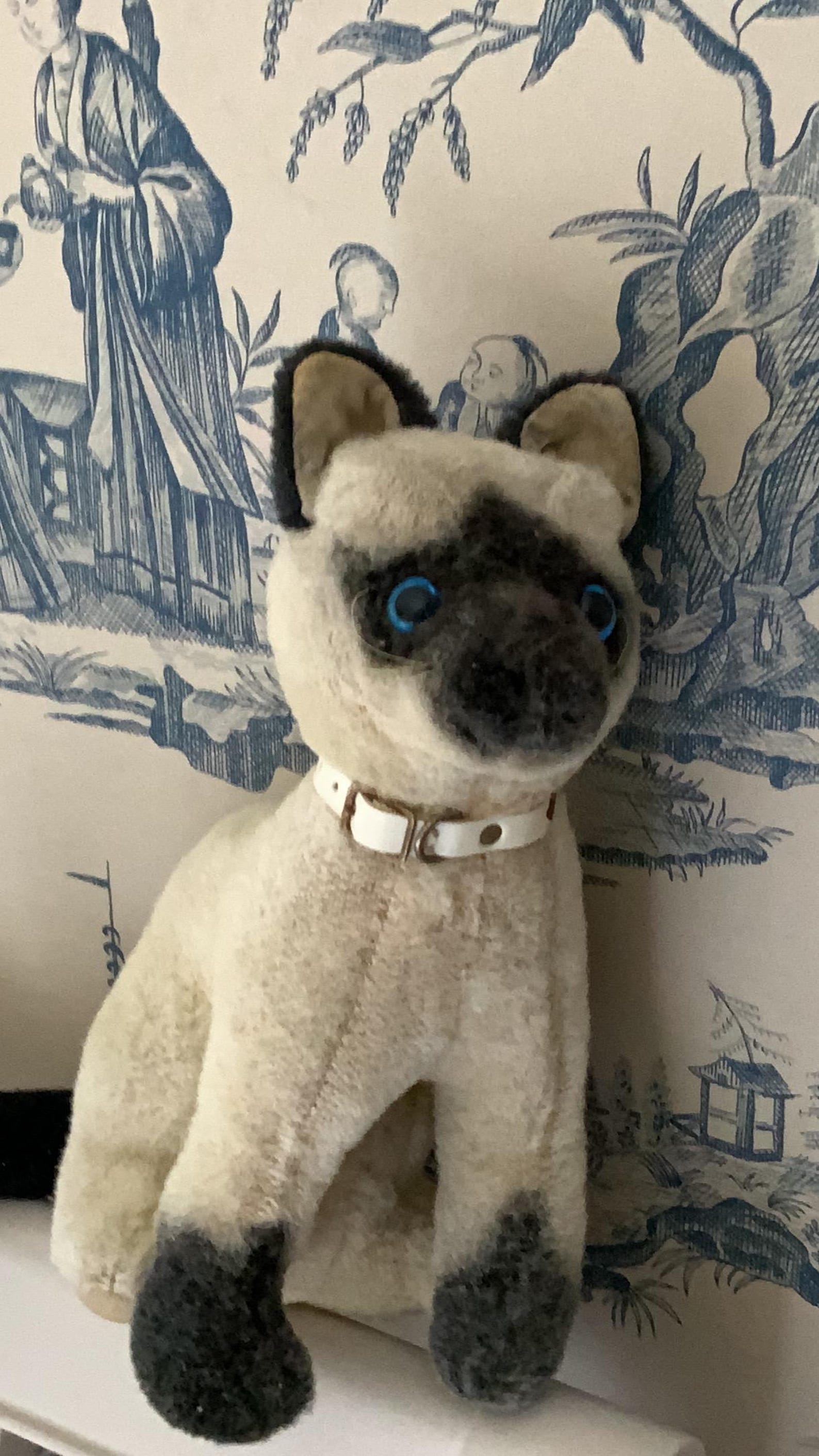 Vintage Merrythought Siamese Cat Plush, 10" Stuffed Animal - Etsy