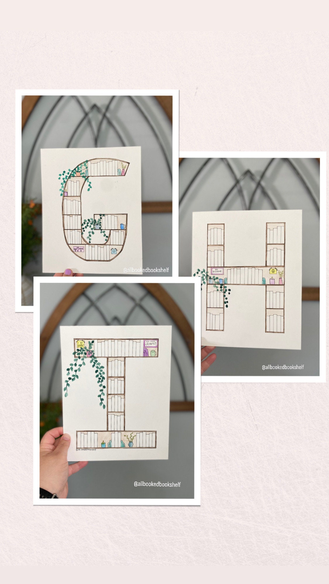 Alphabet Bookshelf Collection Booktracker DIGITAL PRINT - Etsy