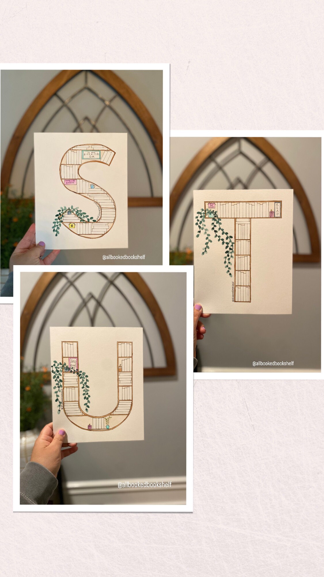 Alphabet Bookshelf Collection Booktracker DIGITAL PRINT - Etsy