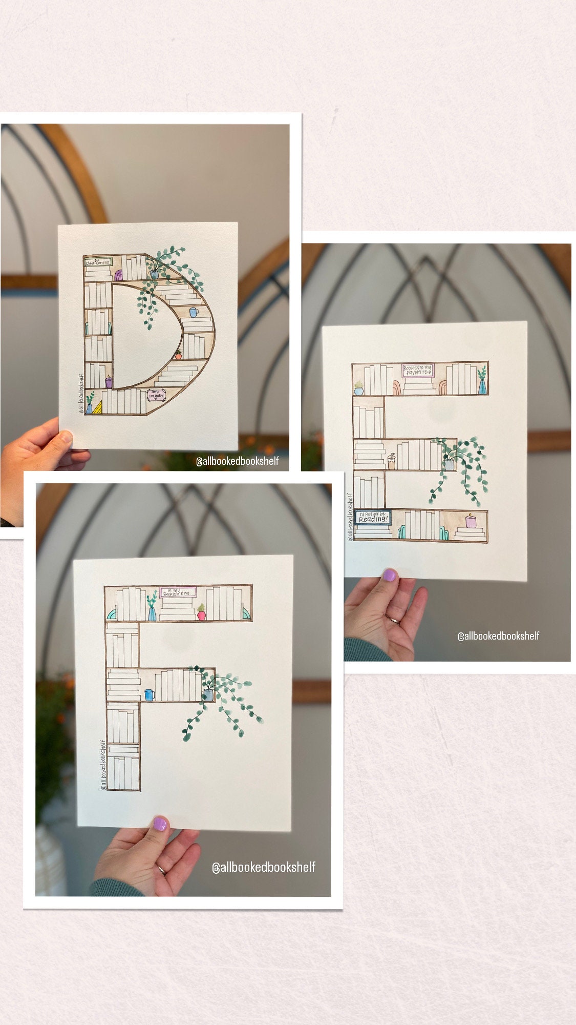 Alphabet Bookshelf Collection Booktracker DIGITAL PRINT - Etsy