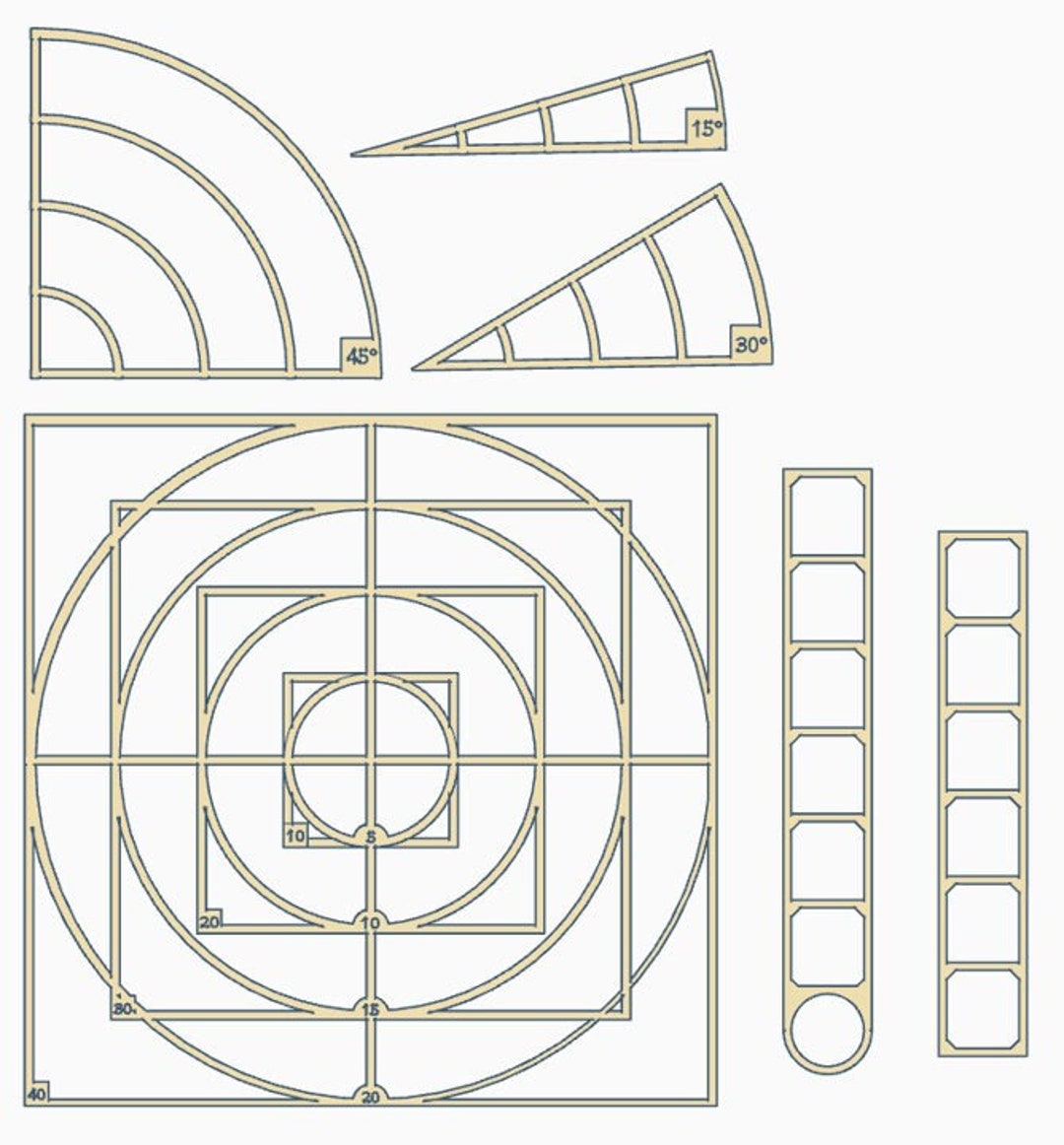 TTRPG Battle Grid Kit: AOE & Movement Templates digital Files Only - Etsy