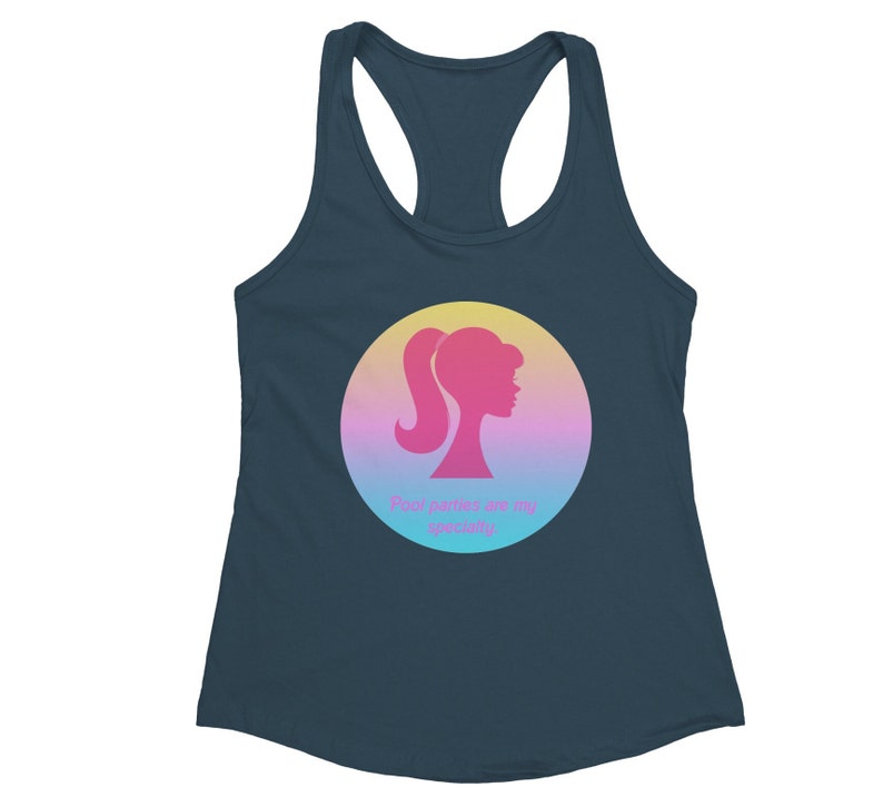 Barbie Tank, Barbie Exercise Tank, Barbie Pool Party, Barbie Women's ...