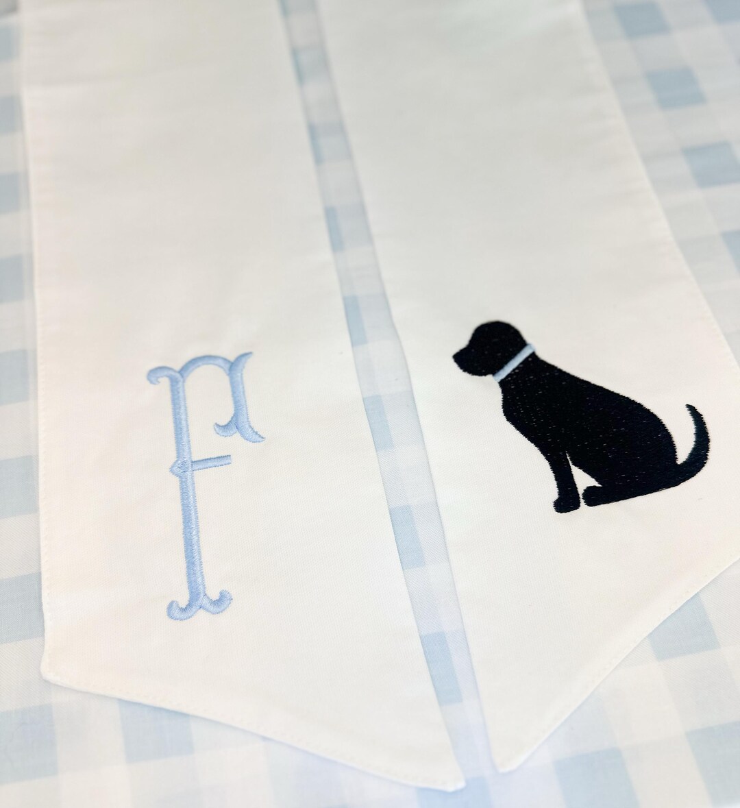 Dog Wreath Sash With Initial. Personalized Wreath Sash. - Etsy