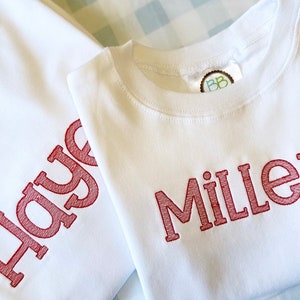 Monogrammed Bright Color Name Shirt, Toddler Outfit, Personalize - Etsy