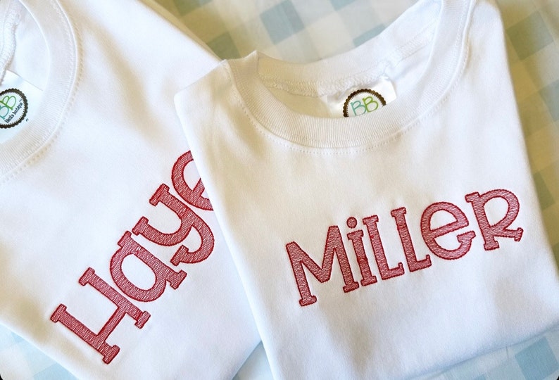 Monogrammed Bright Color Name Shirt, Toddler Outfit, Personalize - Etsy