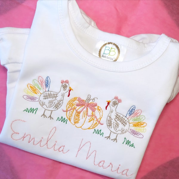 Baby Girl Thanksgiving Shirt - Etsy