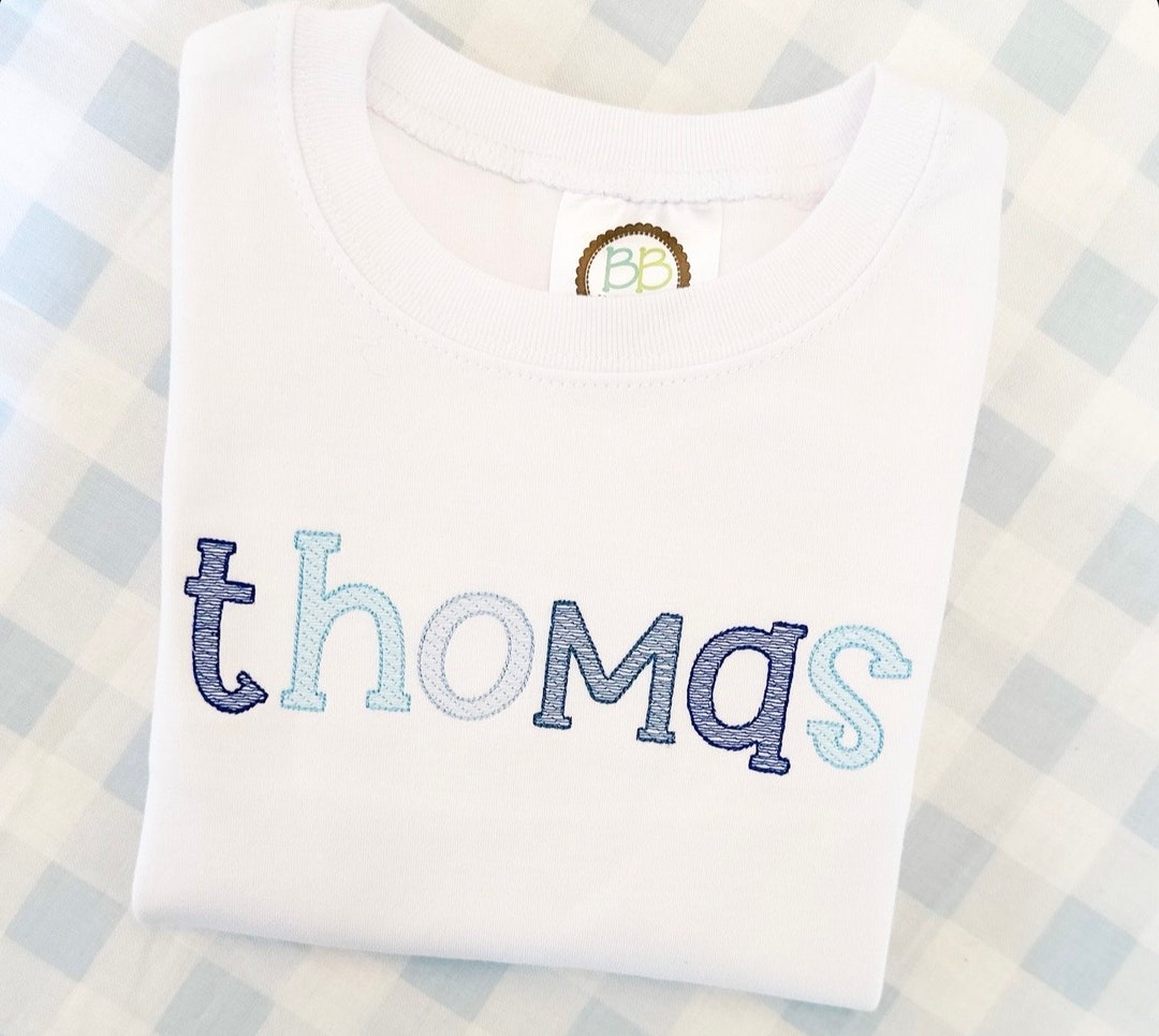Monogrammed Bright Color Name Shirt, Toddler Outfit, Personalize - Etsy