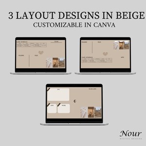 Beige Desktop Organizer Wallpaper | Aesthetic Desktop Organizer ...