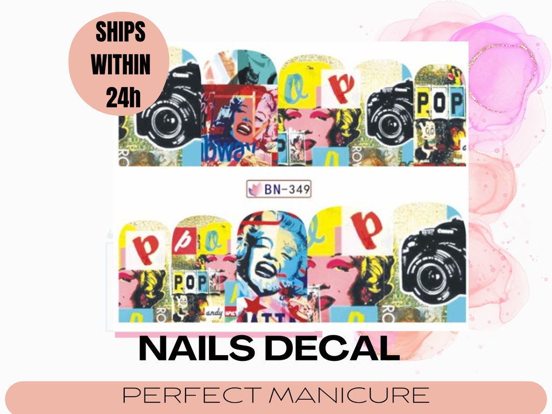 BN-349 Water Transfer Watermark Pretty Designs Art Decal Sticker ...