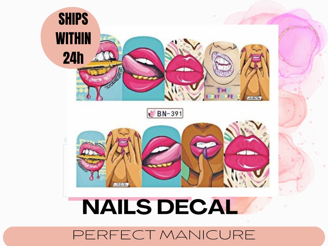 BN-391 Water Transfer Watermark Pretty Designs Art Decal Sticker ...