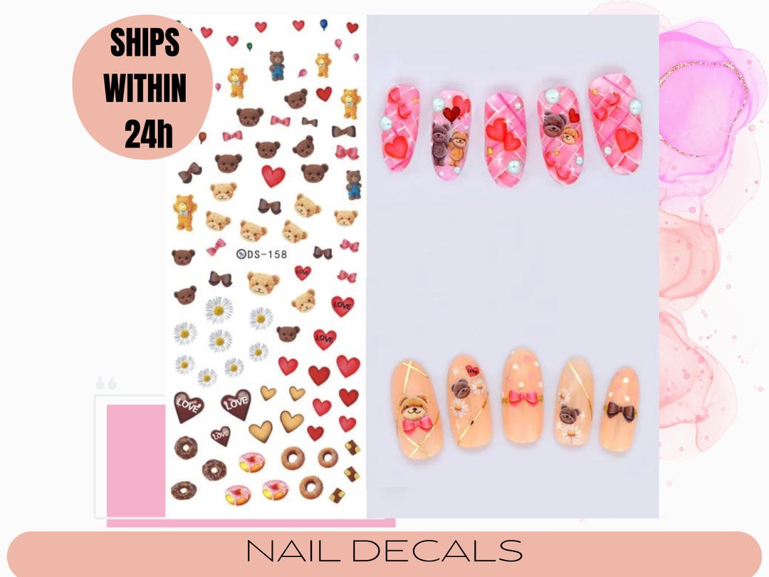 DS-158 Water Transfer Watermark Pretty Design Decal Sticker Stamping ...