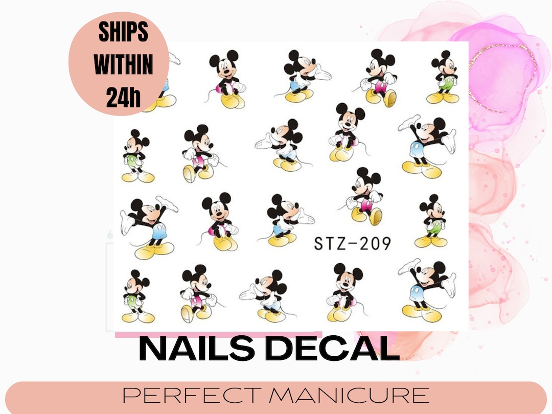 STZ-209 Water Transfer Watermark Decal Sticker Stamping Manicure Nail ...