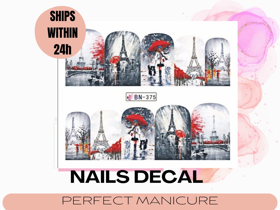 BN-375 Water Transfer Watermark Pretty Designs Art Decal Sticker ...