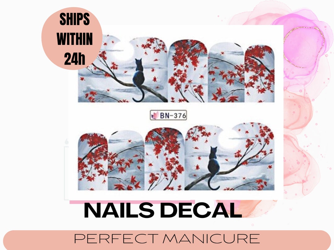 BN-376 Water Transfer Watermark Pretty Designs Art Decal Sticker ...