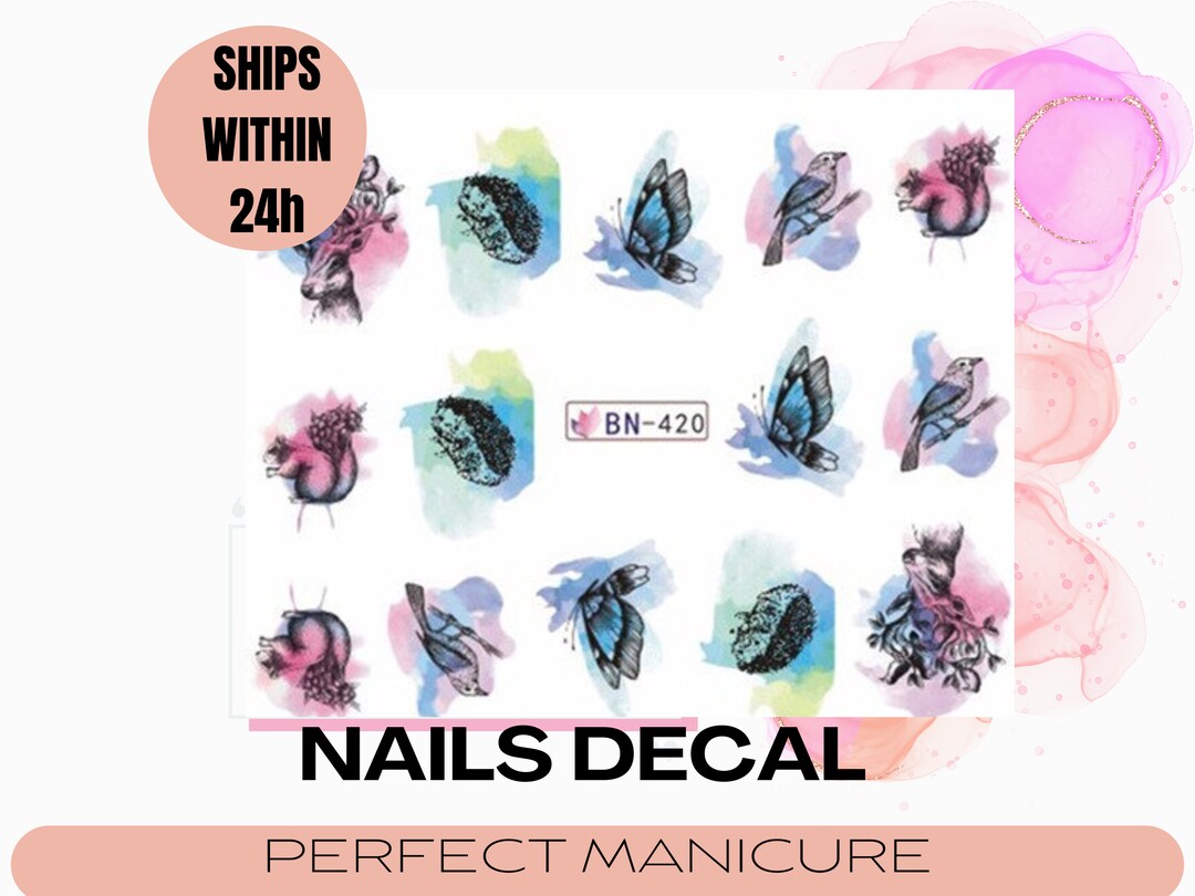 BN-420 Water Transfer Watermark Designs Art Decal Sticker Stamping ...