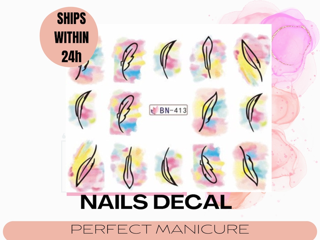 BN-413 Water Transfer Watermark Designs Art Decal Sticker Stamping ...