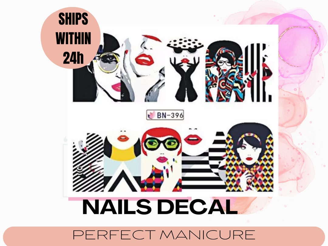 BN-396 Water Transfer Watermark Pretty Designs Art Decal Sticker ...