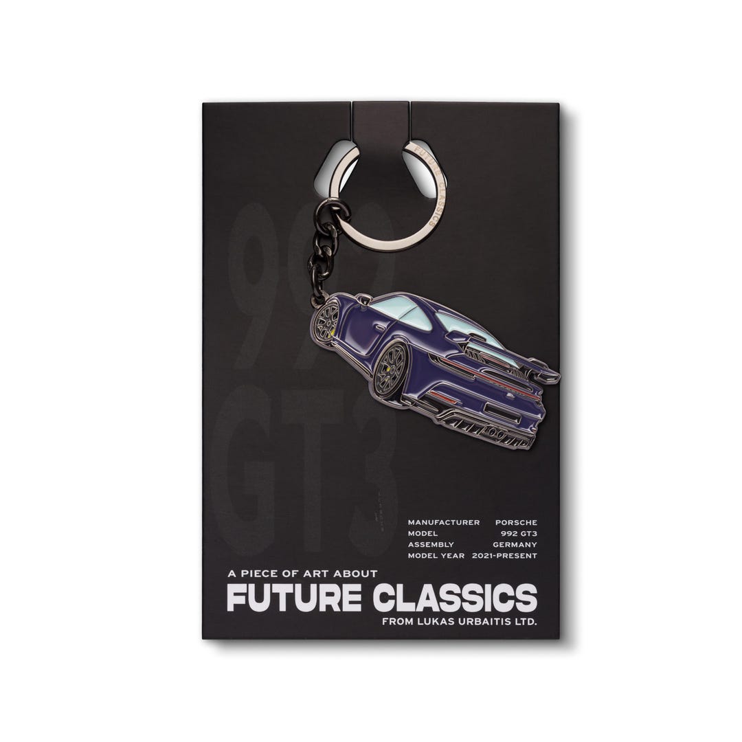 Porsche 911 GT3 Ultraviolet Key Ring - Etsy