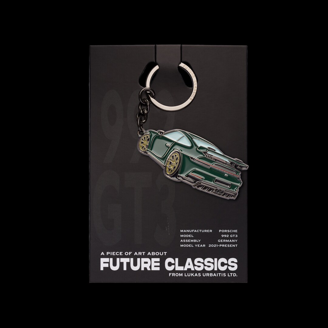Porsche 911 GT3 Irish Green Key Ring - Etsy