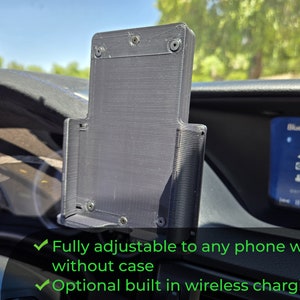 Phone Holder With AMPS Plate (wireless Charging Optional) - Etsy