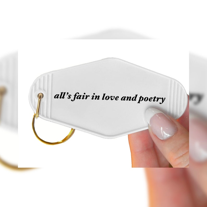Alls Fair in Love and Poetry Taylor Swift Inspired Keychain - Etsy