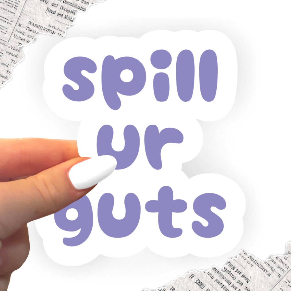 SPILL UR GUTS Olivia Rodrigo Inspired Vinyl Sticker - Etsy