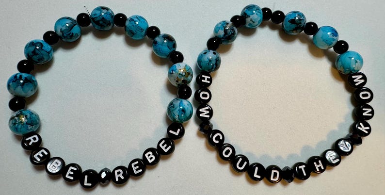 Rebel Rebel Friendship Bracelets - David Bowie - Set of 2 - Etsy
