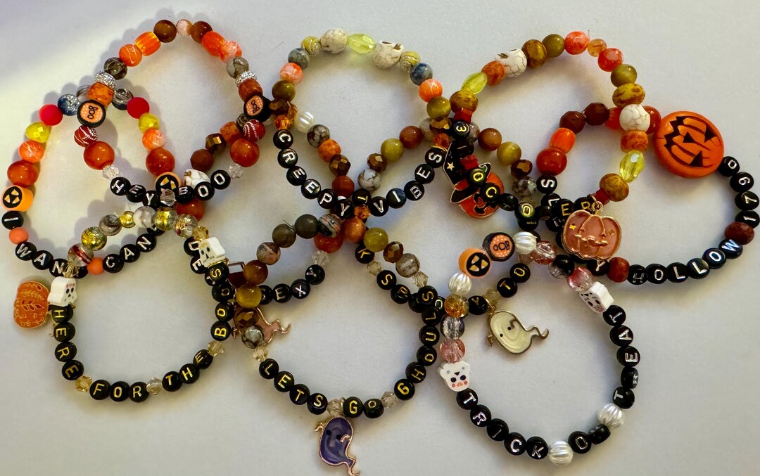 Halloween Friendship Bracelets - Etsy