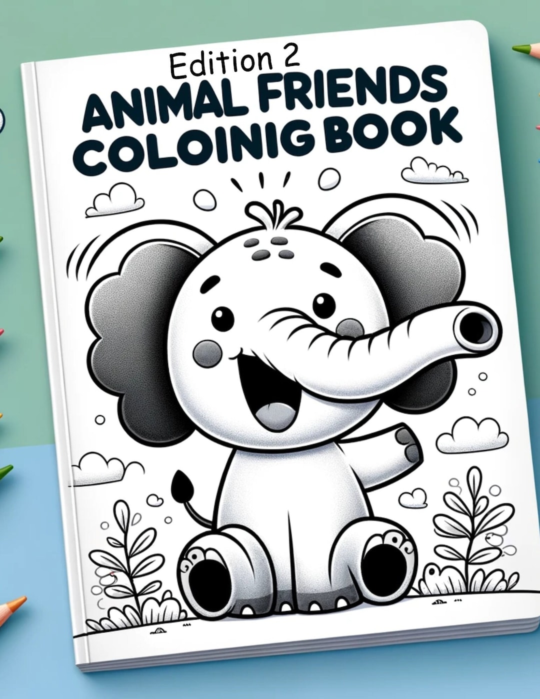 Animal Friends: A Simple and Fun Coloring Book for Kids Edition 2 ...