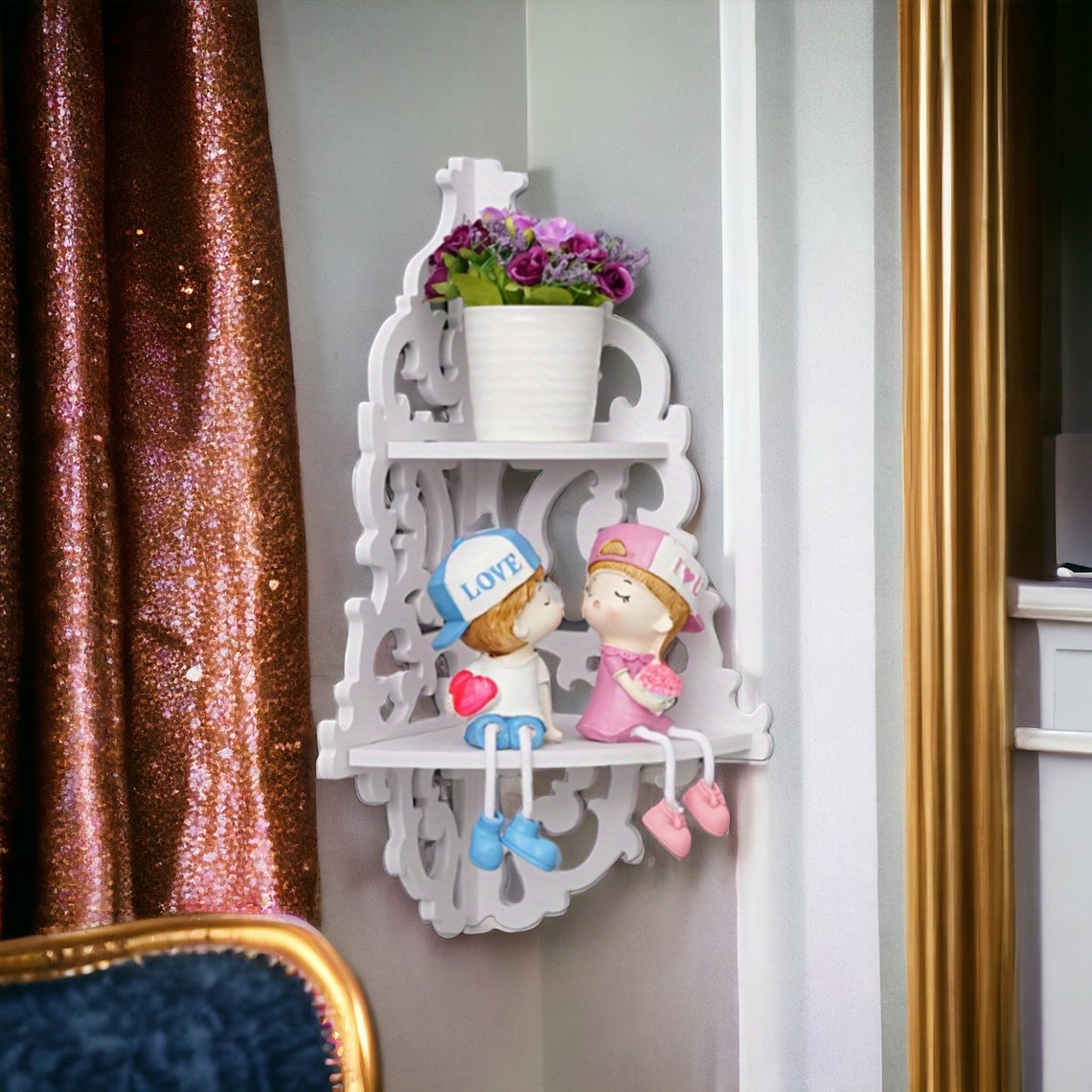 Corner Shelf Wall Shelf Digital Product Dxf Svg Dwg Laser Cutting Wall ...